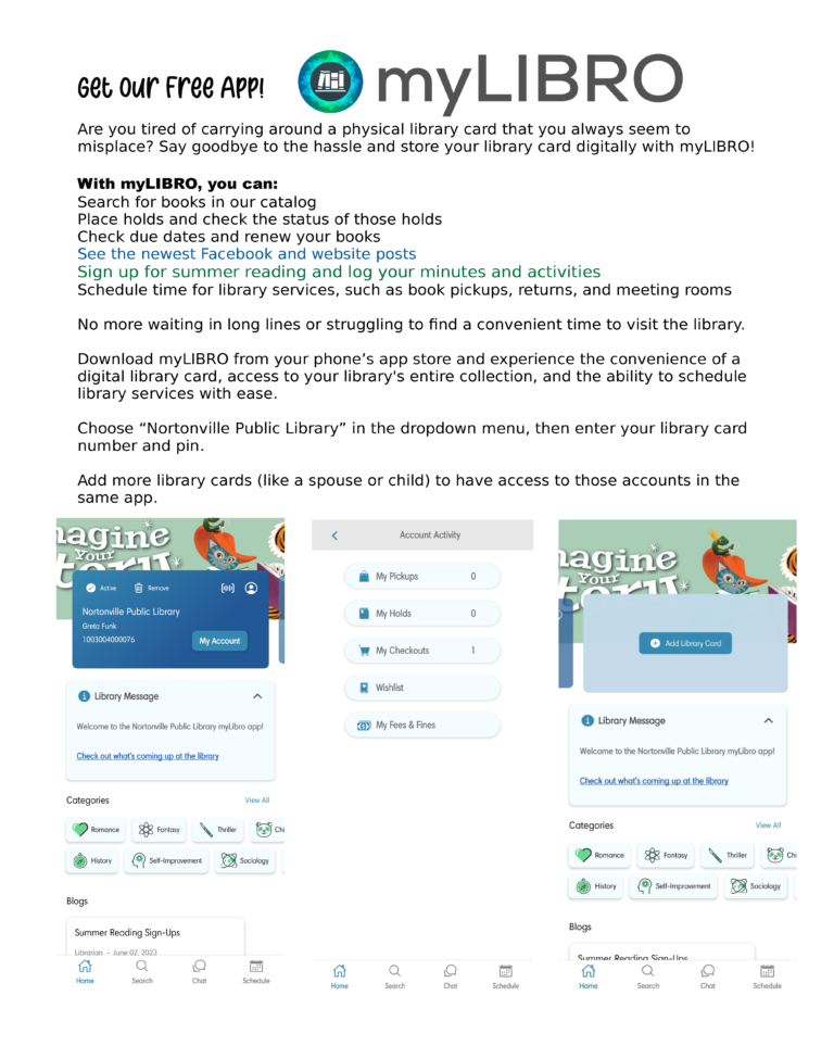 Nortonville Public Library - facebook.com/nortonvillelibrary